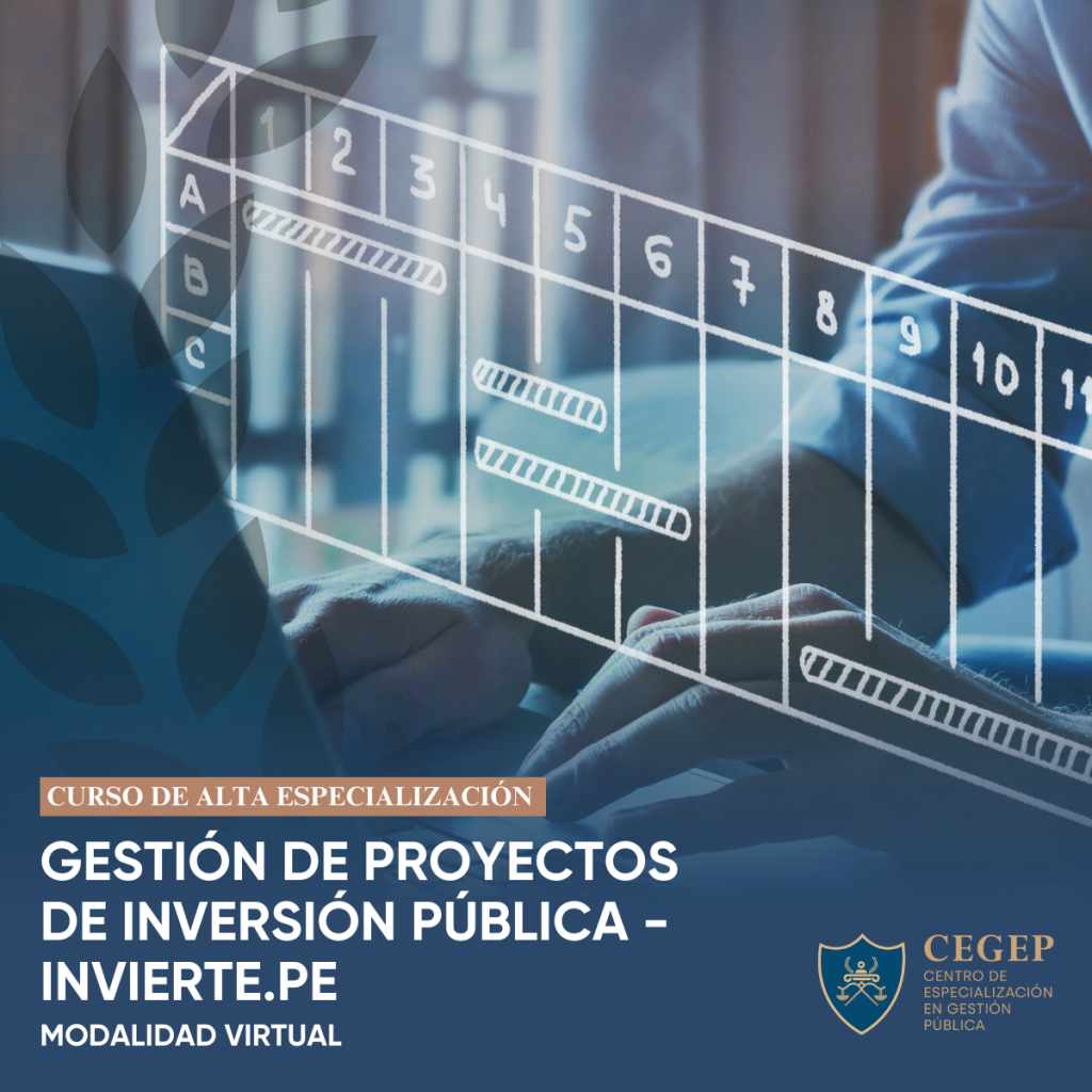 Curso Gestión de Proyectos de Inversión Pública - INVIERTE.PE - CEGEP